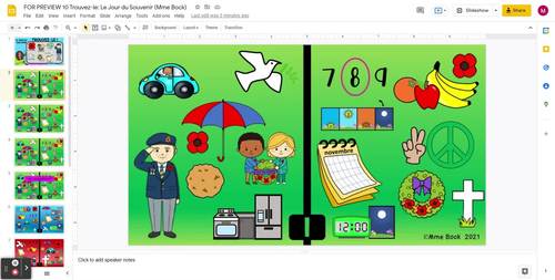 Trouvez-le! - Le jour du souvenir - Google Slides™ by Mme Bock | TpT