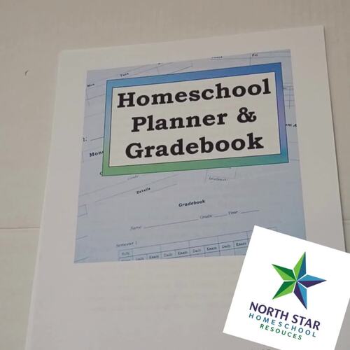 Editable Homeschool Teacher Planner Schedule Gradebook Attendance Tracking