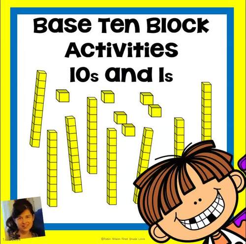 Base Ten Blocks Worksheets Tens and Ones by Robin Wilson First Grade Love