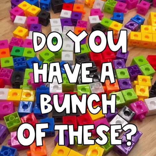 Snap Cube Task Cards STEM Activities Elementary Pattern Cards Farm Themed