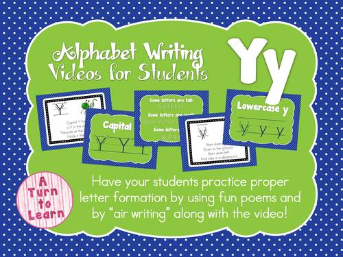 Alphabet Writing Video - Yy by A Turn to Learn | TPT