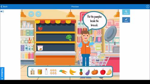Let's go to the Supermarket: Following Directions Spatial Concepts Boom ...