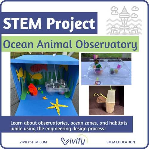 Ocean Animal Observatory STEM Diorama Engineering Design by Vivify STEM