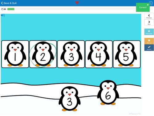 Missing Numbers 1-20 Penguins Digital Boom Cards™ for Winter by ...