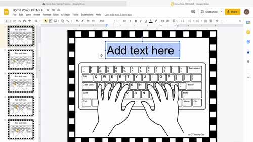 Home Row Finger Placement Typing/Keyboarding Practice (in-person or ...