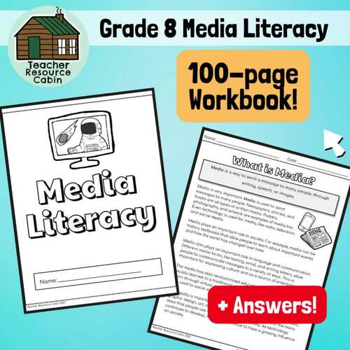 Grade 8 Media Literacy Workbook Ontario by Teacher Resource Cabin