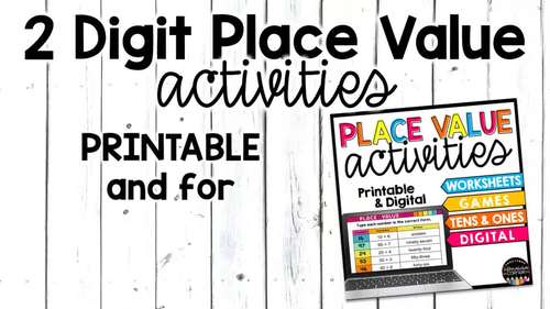 Place Value Worksheets Distance Learning with Google Classroom | TpT