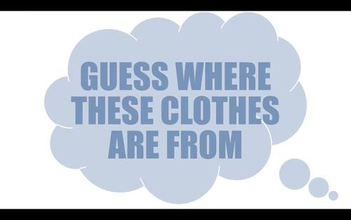 Traditional Clothing Around the World - Presentation + Worksheet BUNDLE!
