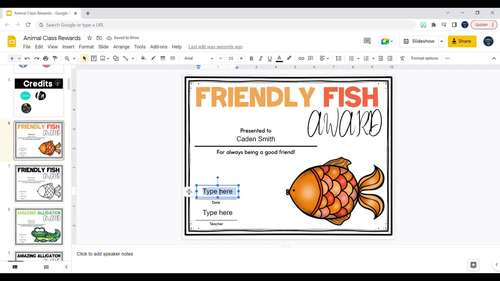 Animal Classroom Awards End of the Year by Hands on Learning LLC