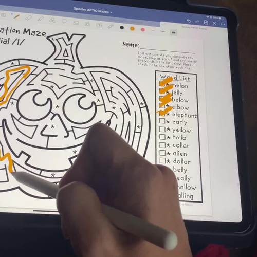 Spooky Articulation Mazes: A Speech Therapy Activity by Panda Speech