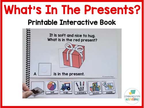 What's In The Presents? - Interactive Book and Boom Cards Christmas Speech