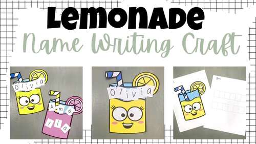 Summer Lemonade Craft by Create 25 Printables | TPT