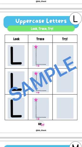 Uppercase Letters Worksheet Bundle by KB the OT | TPT