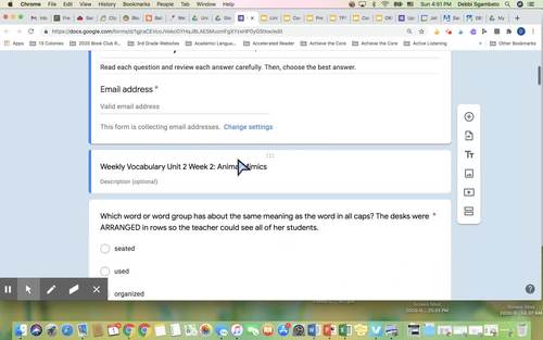 4th Grade MyView Literacy Unit 2 Week 2 Google Forms Quiz Assessment ...