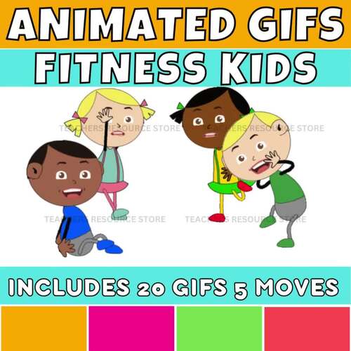 Clipart exercise Animated Images Gifs 1 Digital Resource | TPT