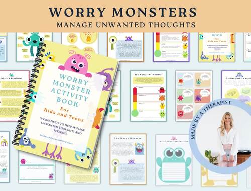 Worry Monsters. Anxiety Relief. Play Therapy. Zones of self-regulation ...