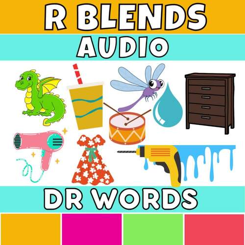 R Blends DR words Audio Clips Digital Resources by Teachers Resource Store