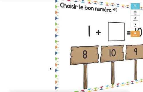 Adding to 10 Ajouter à 10 French Digital Boom Cards by The Edventuring ...