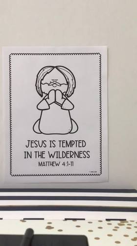 Jesus is Tempted Printable Activities for Sunday School (Print & Go!)