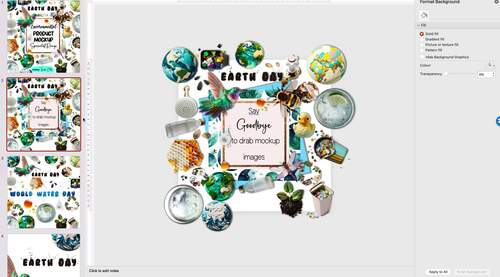 Earth Day World Water Day Environmental Mockup, Mock-up png images