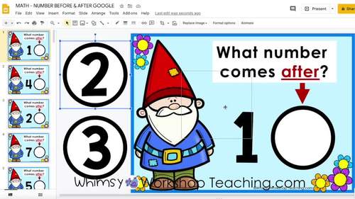 Google Slides Math Number Order Gnomes Digital Activities Distance Learning