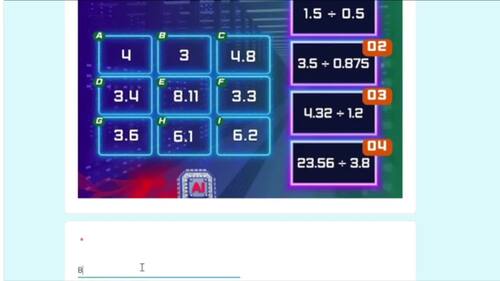 Dividing Decimals by Decimals Digital Math Escape Room self checking ...
