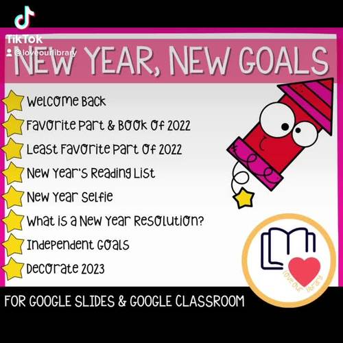 UPDATED: New Year, New Goals (2023) by loveourlibrary | TPT
