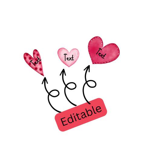 Valentine's Day Bulletin Board Idea, Valentines Door Decor, Editable