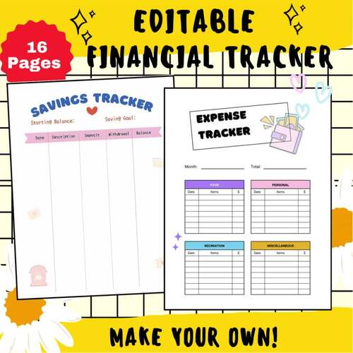 Money Management Journal | Budgeting, Saving, Financial Literacy ...