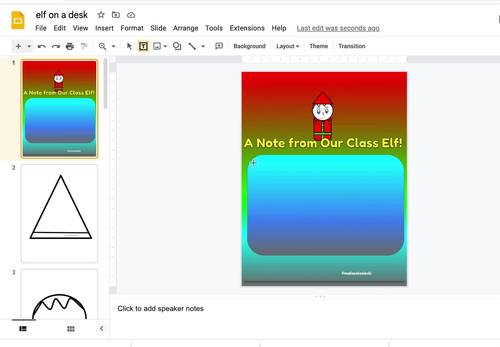 Elf at his Desk! Classroom Elf! by Miss O's Circle | TPT