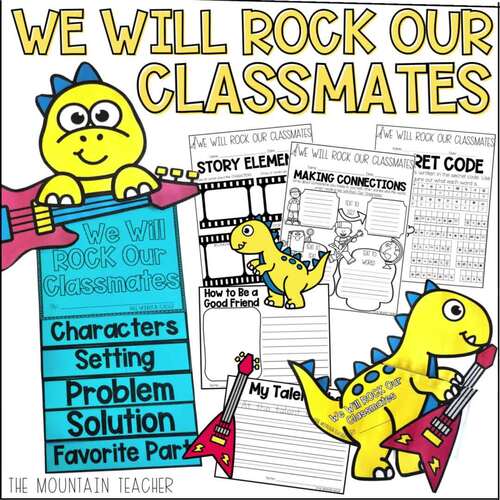We Will Rock Our Classmates Read Aloud Activities with Dinosaur Crafts