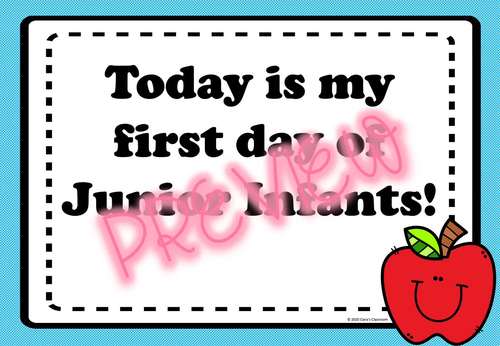 First Day and Last Day of School Signs for Photos - Ireland | TPT