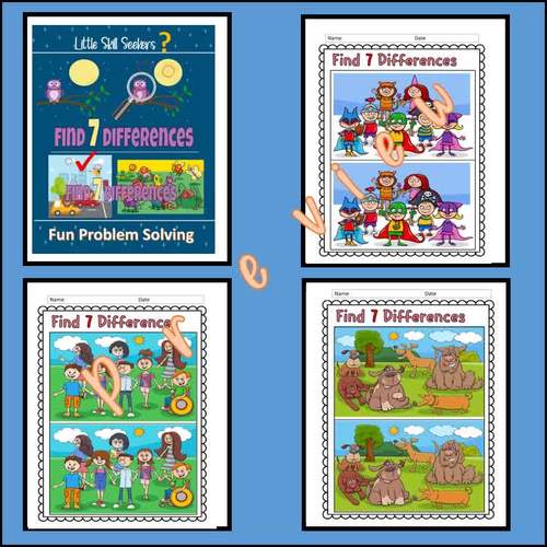 Visual Perception Spot The Differences Search and Find Puzzle Games ...