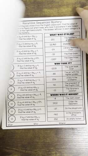Arithmetic and Geometric Sequences Activities | No Prep Sequences ...