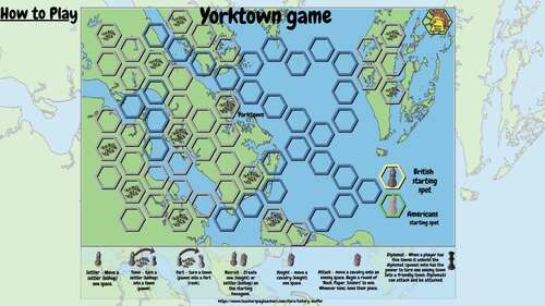 American Revolution - Battle of Yorktown 1781 | Games and Worksheets