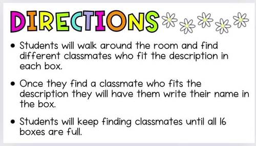 Spanish Find Someone Who - Back to School Speaking Activity - Editable