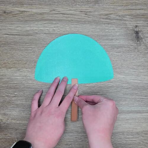 Green Umbrella Craft Template by Mollers Makes It | TPT