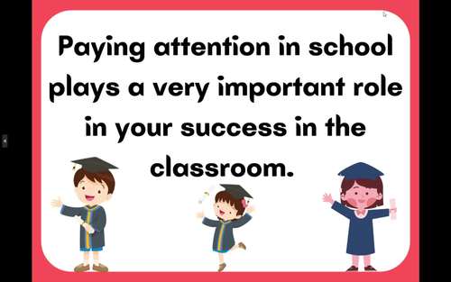 Let's Pay Attention in the classroom. Printable & Digital cards. Google ...
