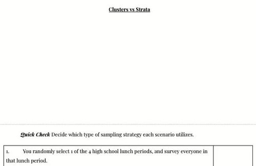 AP Statistics Full Lesson Gathering Data with Surveys and Sampling ...