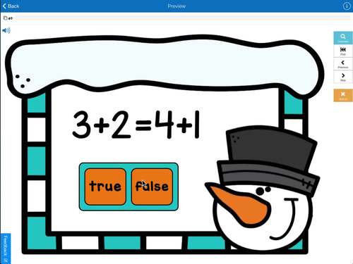 Snowman True or False Equations Boom Cards Distance Learning by ...