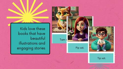 Decodable Readers Kindergarten Phonics Reading Passages Comprehension ...