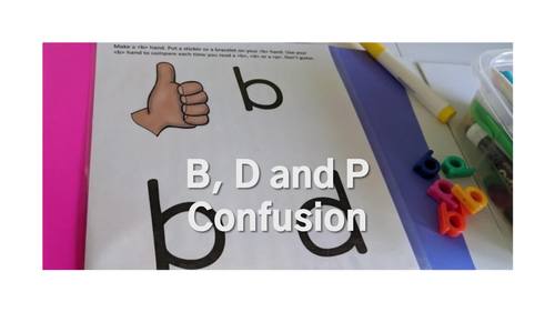 B and D Reversal Confusion Activities Orton Gillingham Dyslexia | TPT
