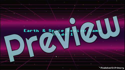 Earth and Space Science Google Slides Learning and Review Game 1st Grade