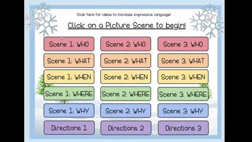 BOOM CARDS: Winter "WH" Questions + Following Directions! by Vivi Speechie