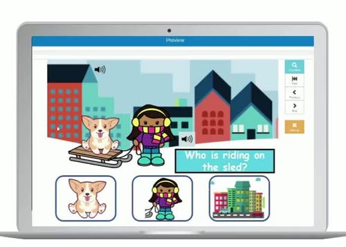 Winter Pictures with Wh Questions (Boom Cards with Audio) | TPT