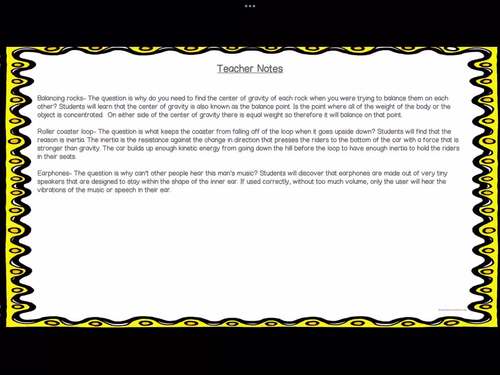 10 CER PHYSICAL SCIENCE Image Prompt Activity Bell Ringers Graphic ...