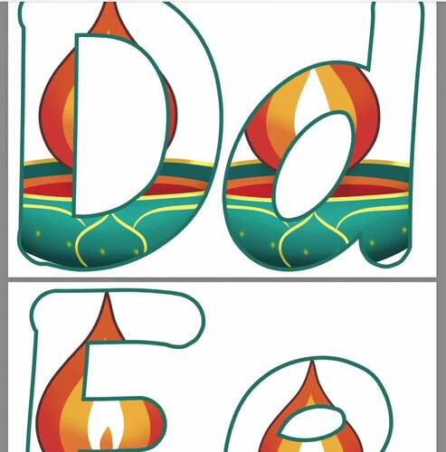 DIWALI Themed Letter, Number & Bunting Sets BULLETIN BOARD by TechLitTeach