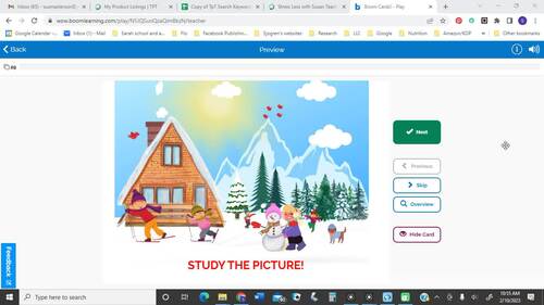 Visual Memory BOOM Cards Winter Theme What's Missing What Moved | TPT