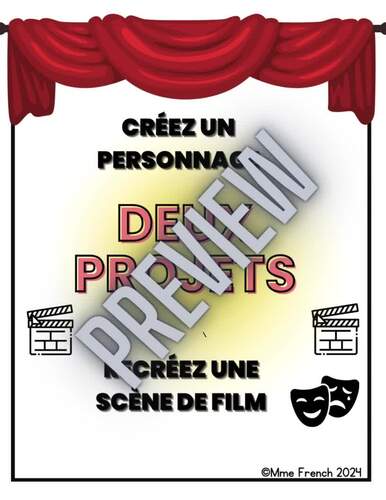 Le drame -Two French Immersion Drama Projects for Gr. 6-8 linked to ...