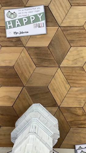 Editable Happy Fall Cards from teachers to students by Mallory Johnson